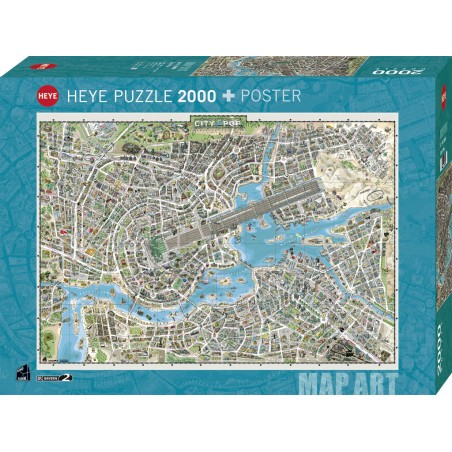 Puzzle Heye Rompecabezas de 2000 piezas City of Pop