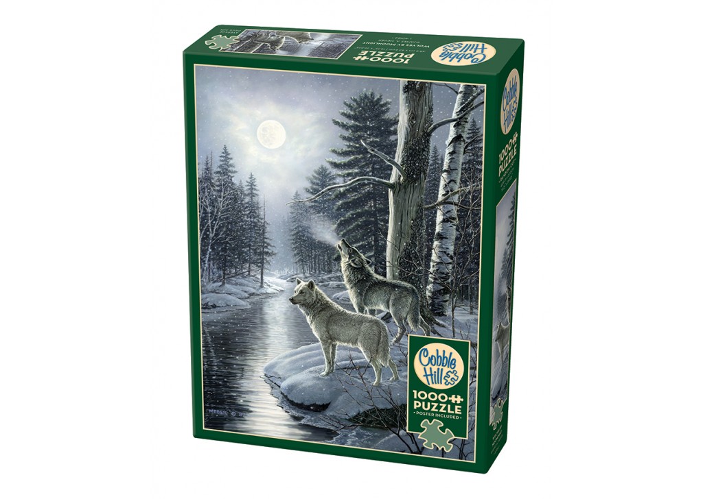 Puzzle Cobble Hill Rompecabezas de 1000 piezas Moonlight Wolves