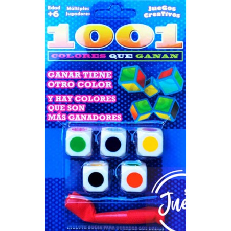 Juego Didáctico y Divertido Dados Creativos: 1001, Colores que Ganan